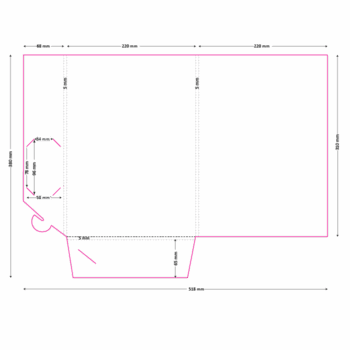 A4 Presentation Folder Style 2 with 5mm Gusset : Printing4you Australia